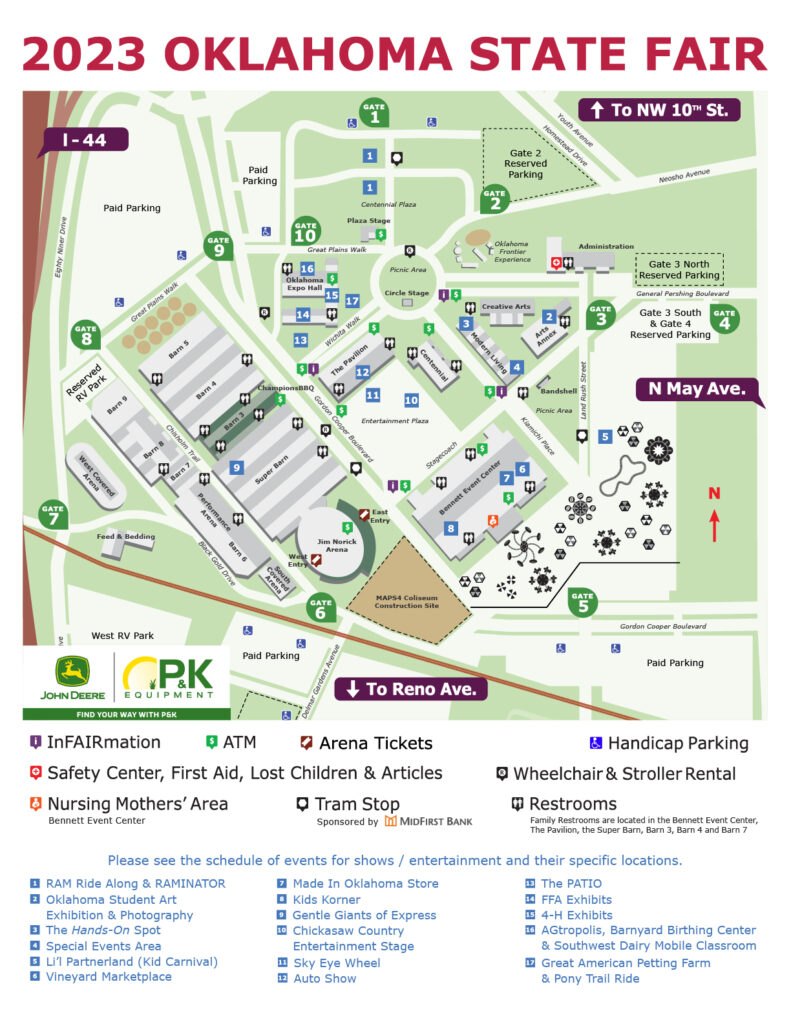 Map - OK State Fair