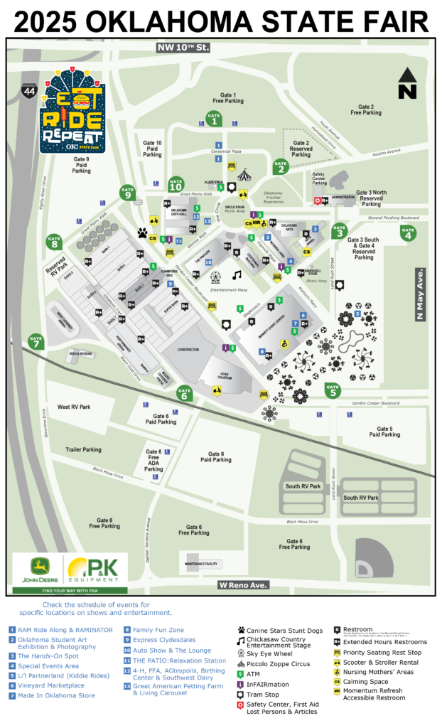 Map - OK State Fair